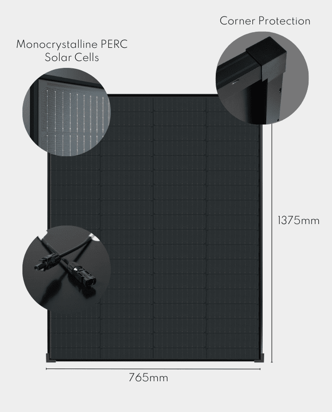 400W Solar Panel Kit (2pc) | 30A MPPT, 6M Cable, Mounts