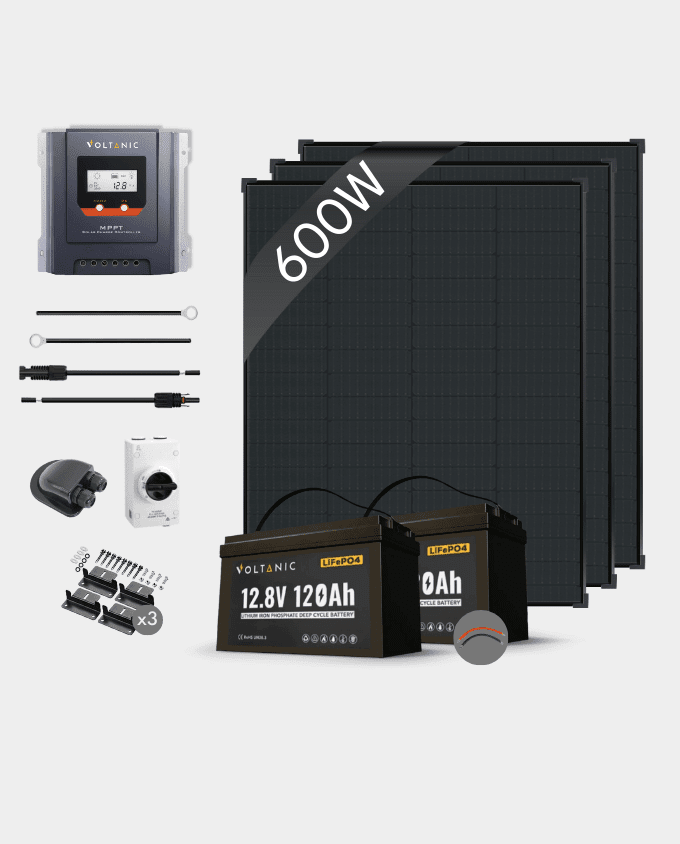 400W Solar Panel Kit (2pc) | 30A MPPT, 6M Cable, Mounts