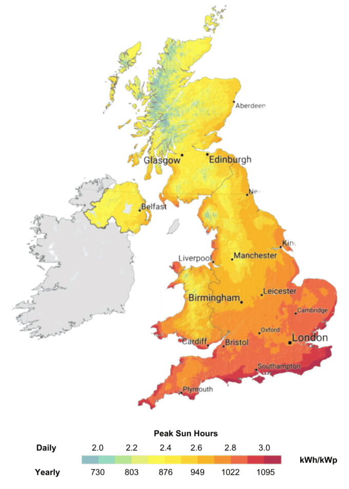 Understanding Peak Sun Hours in the UK - Voltanic Solar